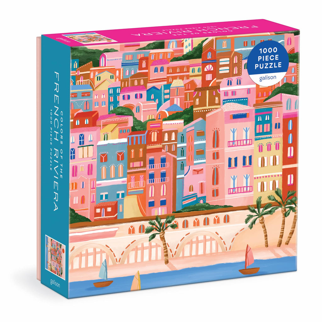 Colors Of The French Riviera 1000 Piece Puzzle in Square Box – Galison