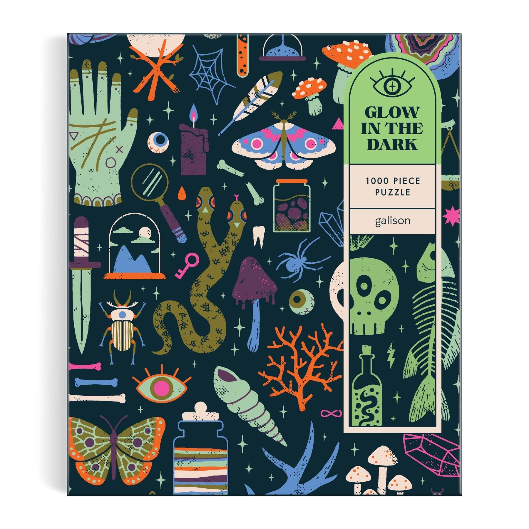 Occult and Curious 1000-Piece Glow Puzzle | Galison