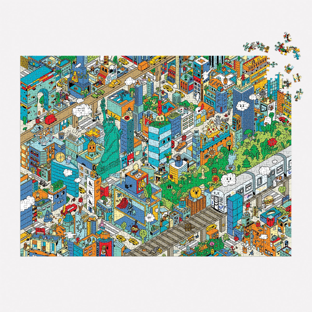 Uncovering New York City Search and Find 1000 Piece Puzzle – Galison