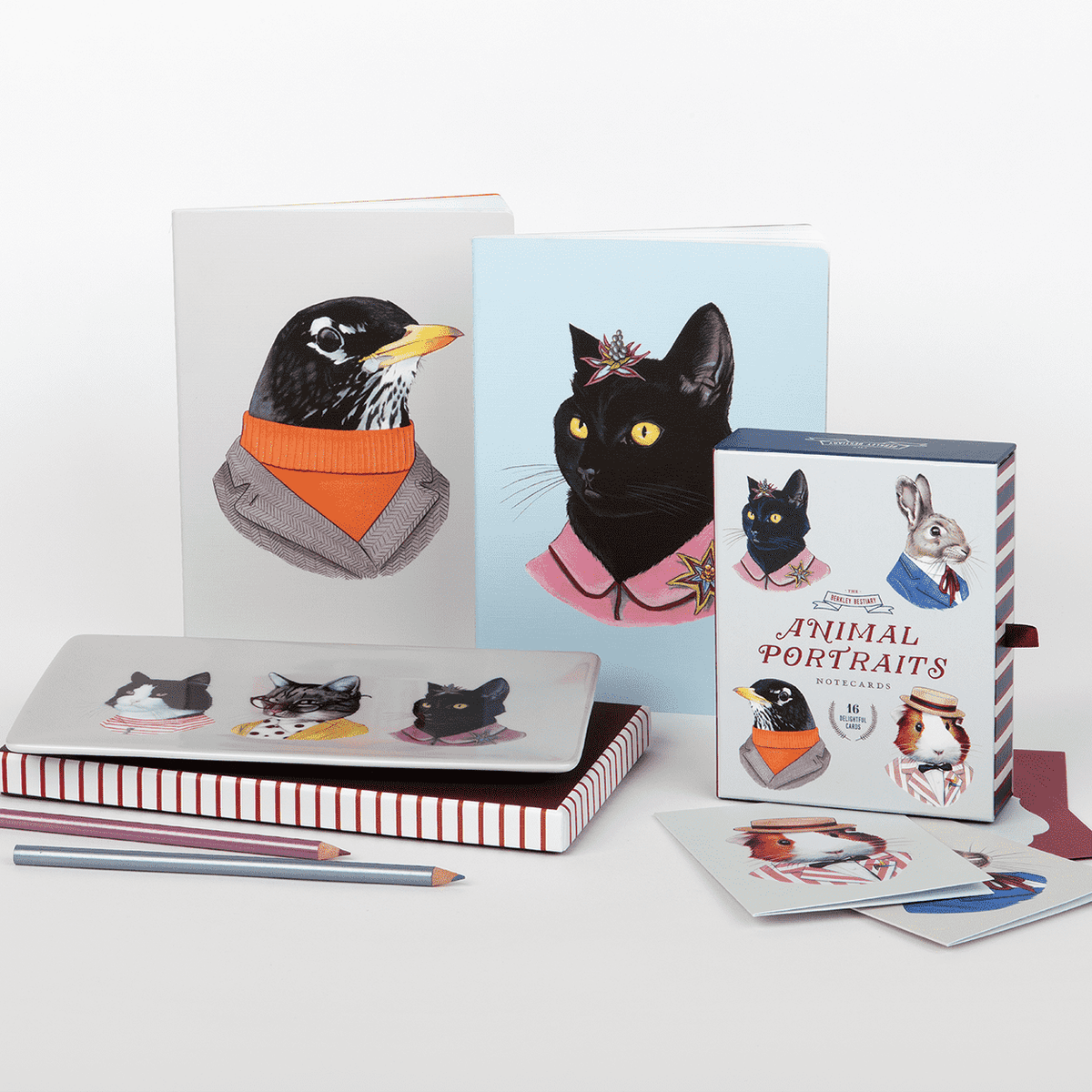 Berkley Bestiary Jack Rabbit Square Tray | Galison