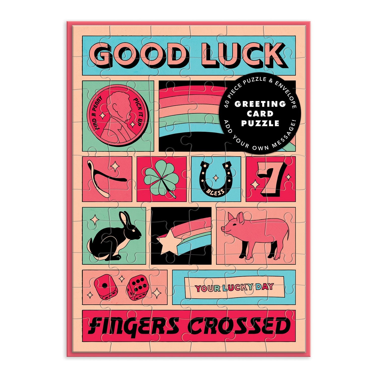 Good Luck Greeting Card Puzzle | Galison