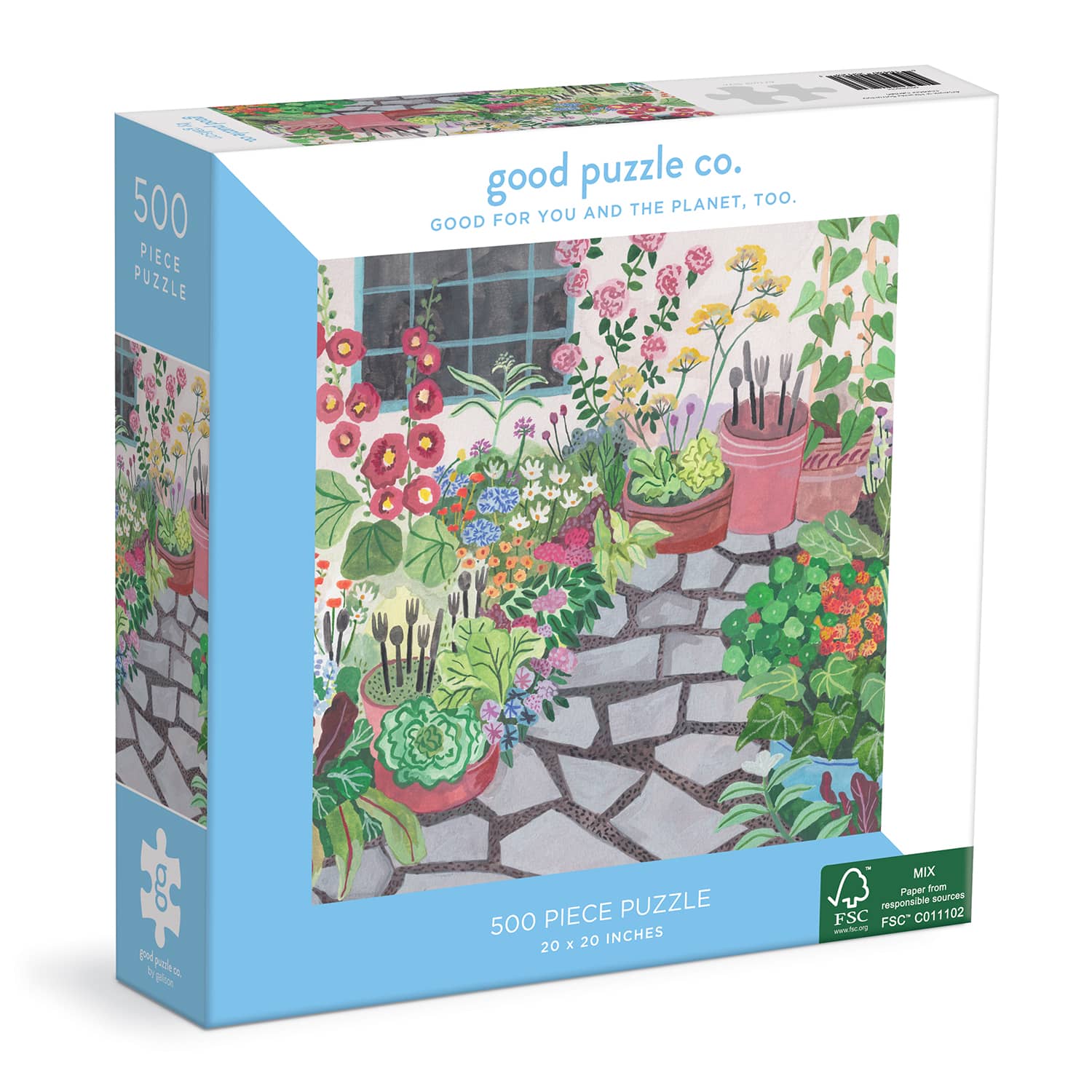 Good Puzzle Co. Outdoor Garden 500pc Puzzle – Galison