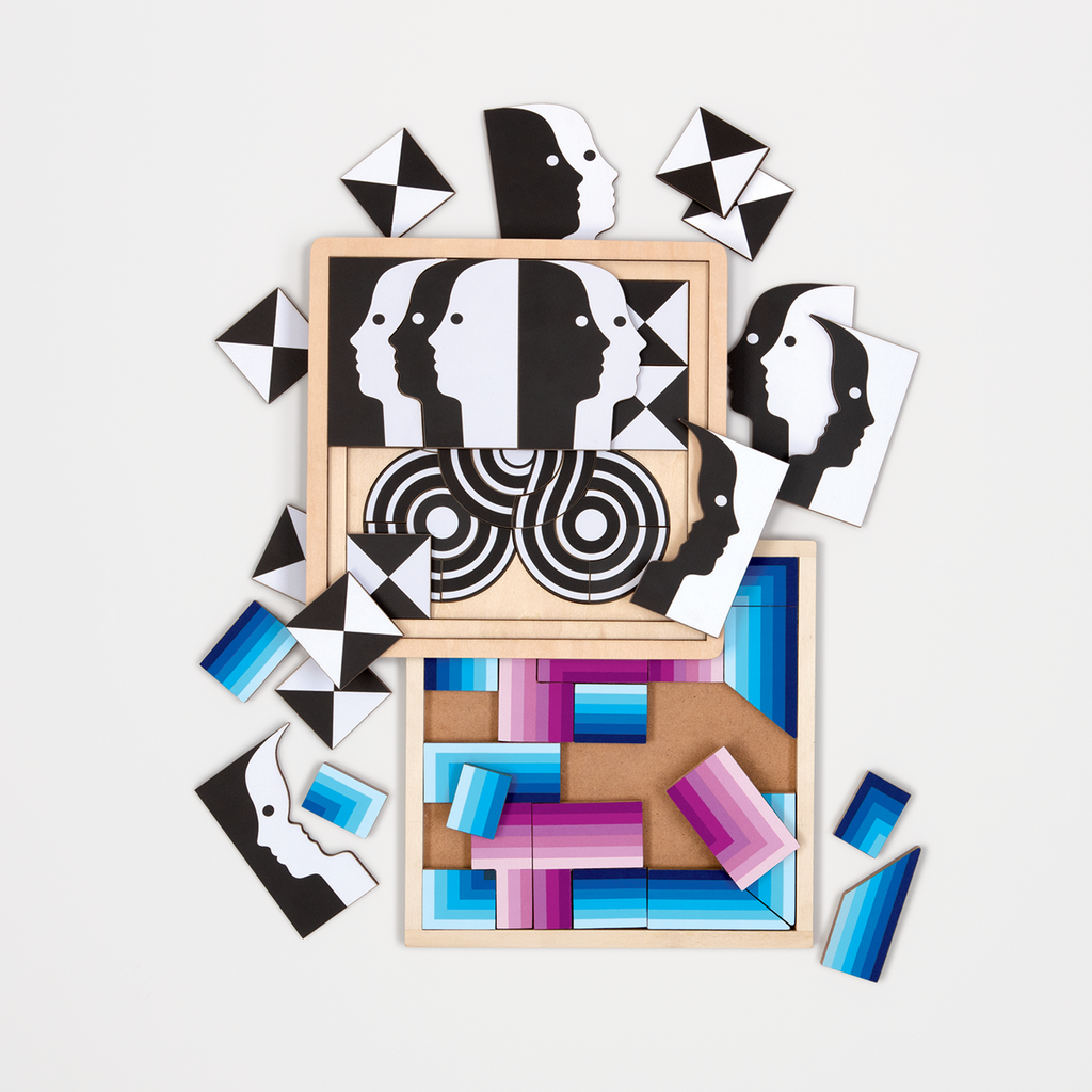 Jonathan Adler Atlas Layered Wood Jigsaw Puzzle | Galison