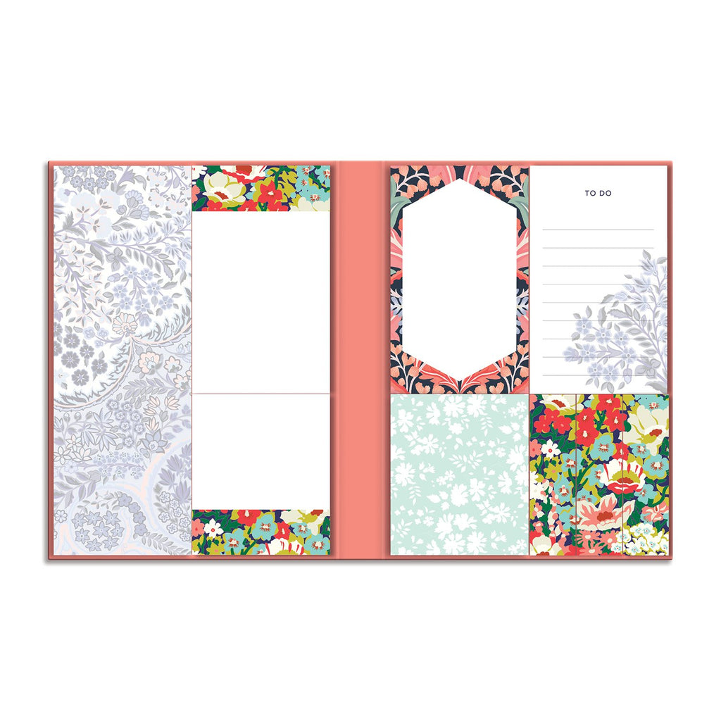 Liberty London Floral Sticky Notes Hard Cover Book | Galison