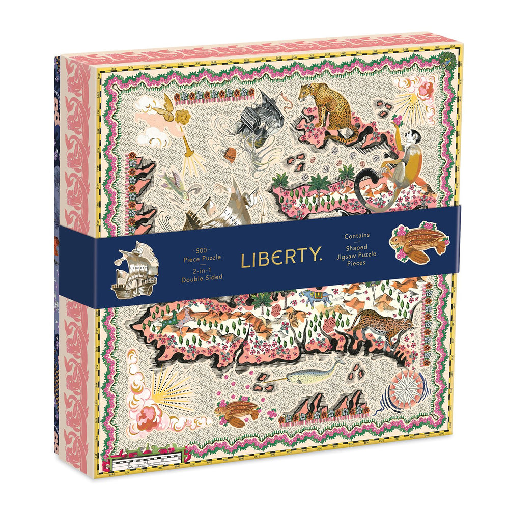 Liberty London Maxine 500 Piece Double Sided Puzzle With Shaped Pieces ...